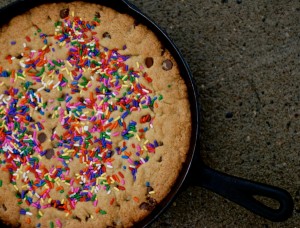 skookie ~ giant skillet cookie | Two Cuties in the Kitchen